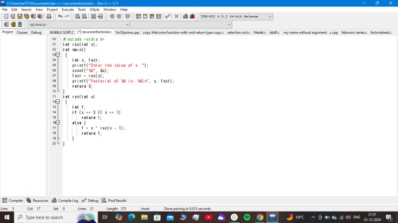 factorial of a number using recursion: 😊 | Kumar Ayush factorial of a number using recursion: 😊 | Kumar Ayush