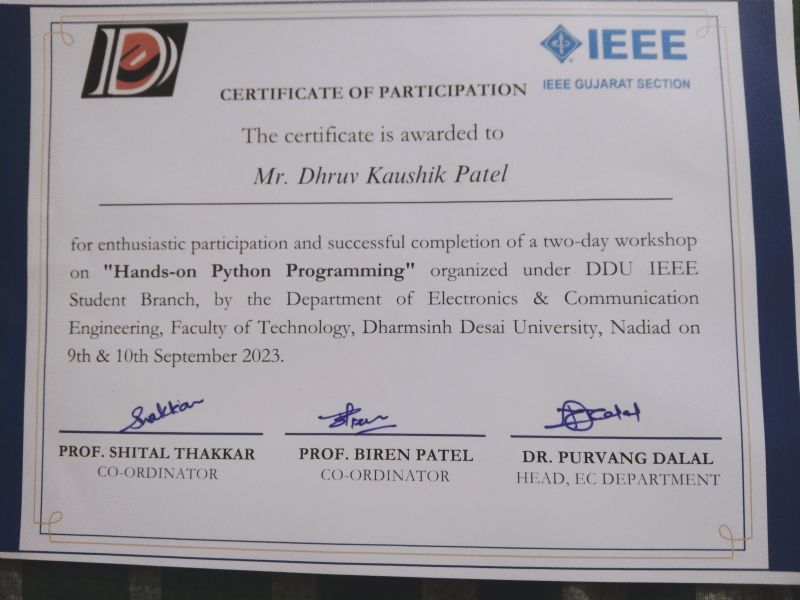 Dhruv Patel on LinkedIn: #python #codingskills #programmingjourney Dhruv Patel on LinkedIn: #python #codingskills #programmingjourney
