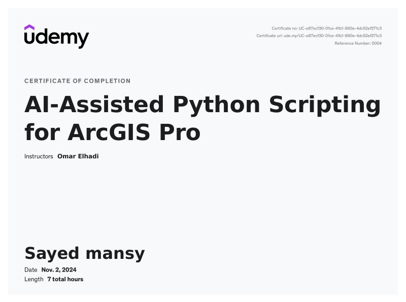 sayed mansy on LinkedIn: #python_ai_gis_arcpro sayed mansy on LinkedIn: #python_ai_gis_arcpro