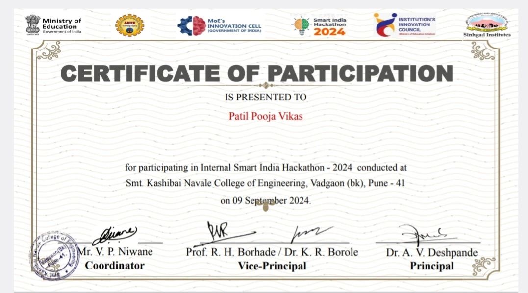 Pooja Patil on LinkedIn: #hackathon #innovation #teamwork #techforgood Pooja Patil on LinkedIn: #hackathon #innovation #teamwork #techforgood
