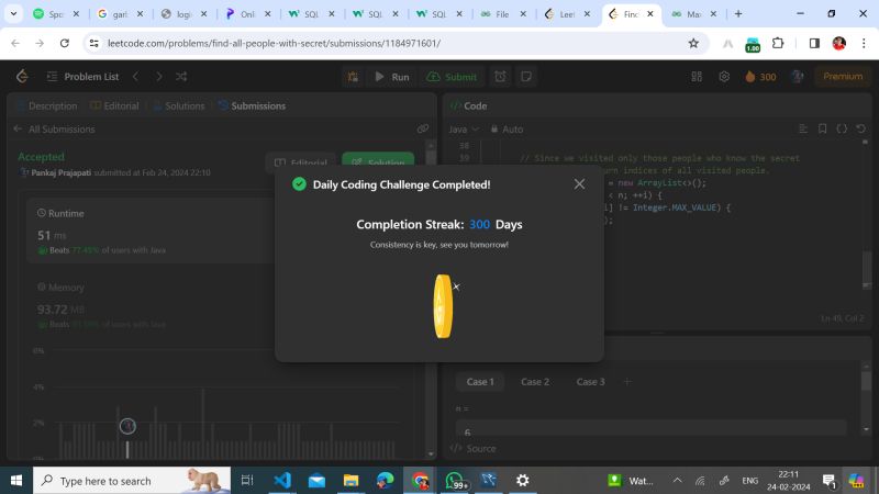 Completed 300+ codes on #leetcode | Pankaj Prajapati posted on the ... Completed 300+ codes on #leetcode | Pankaj Prajapati posted on the ...