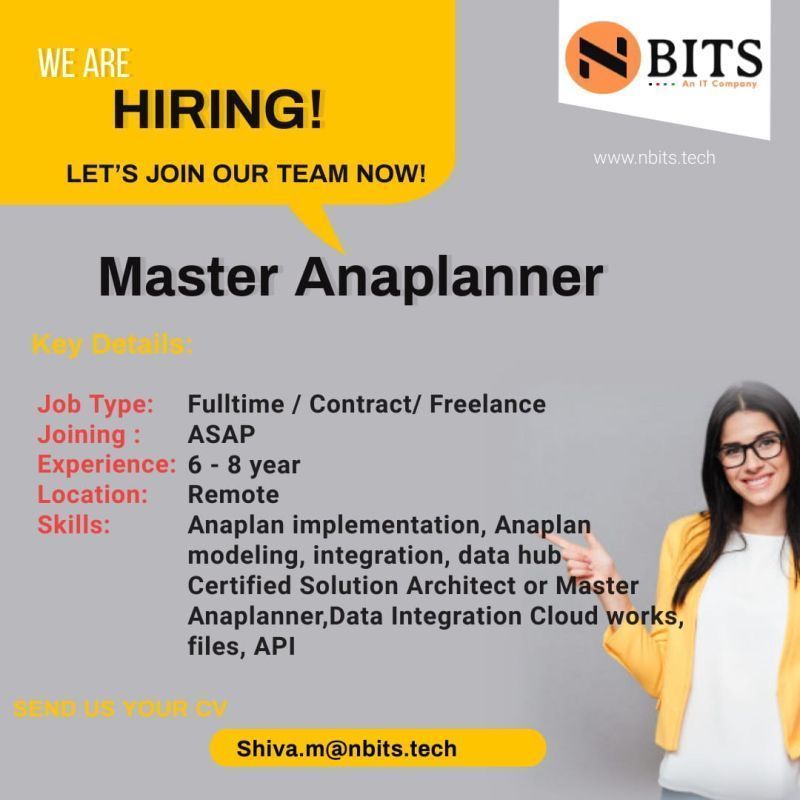 NBITS IT Company on LinkedIn: #anaplan #masteranaplanner #datahub # ... NBITS IT Company on LinkedIn: #anaplan #masteranaplanner #datahub # ...