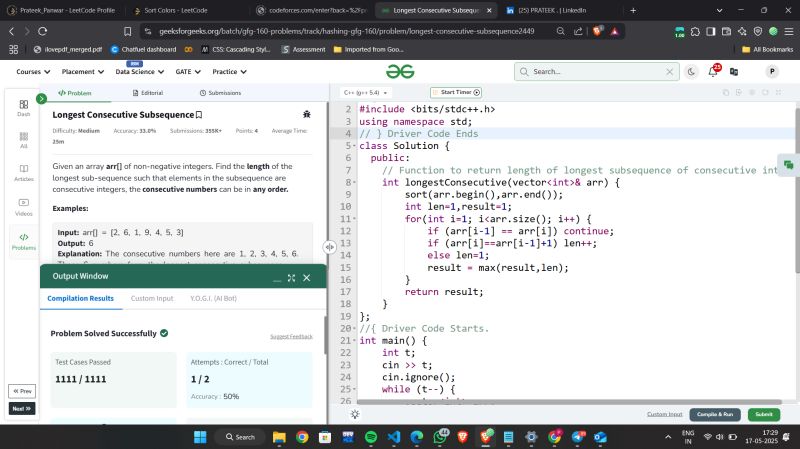 #gfg160 #geekstreak2025 #dsa #sorting #arrays #geeksforgeeks | PRATEEK #gfg160 #geekstreak2025 #dsa #sorting #arrays #geeksforgeeks | PRATEEK