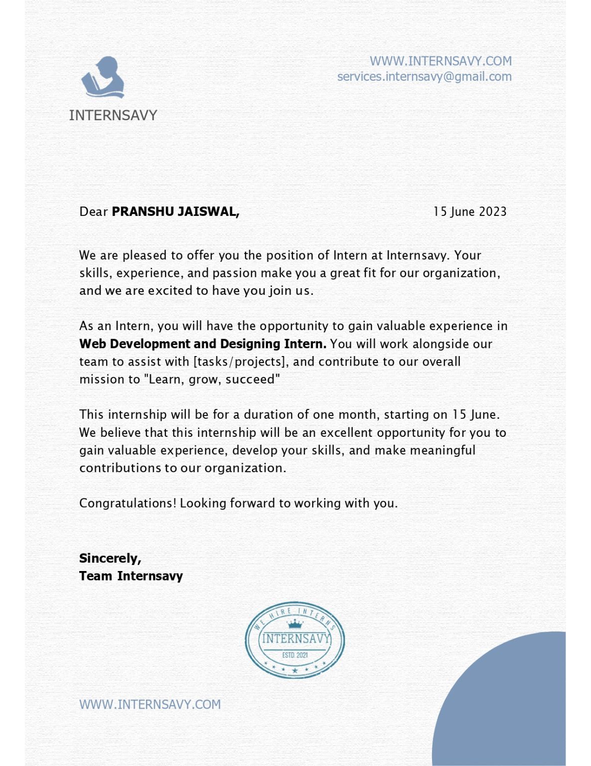 Pranshu Jaiswal on LinkedIn: #connections #webdevelopment #intern | 11 ... Pranshu Jaiswal on LinkedIn: #connections #webdevelopment #intern | 11 ...