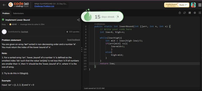 Shubham Bhoite on LinkedIn: #codingchallenge #ninjaslayground #day15 # ... Shubham Bhoite on LinkedIn: #codingchallenge #ninjaslayground #day15 # ...