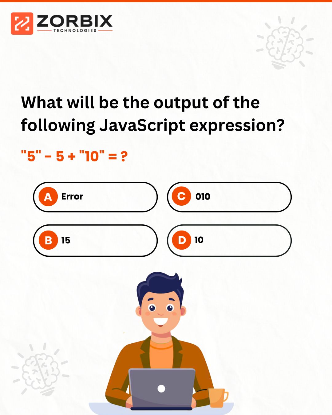 #zorbixtechnologies #javascript #codingquiz #webdevelopment | Zorbix ... #zorbixtechnologies #javascript #codingquiz #webdevelopment | Zorbix ...
