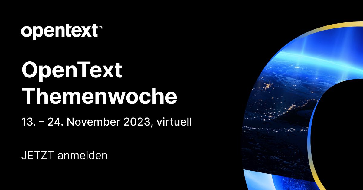 OpenText DACH auf LinkedIn: #ai #themenwoche #ki #machinelearning # ... OpenText DACH auf LinkedIn: #ai #themenwoche #ki #machinelearning # ...