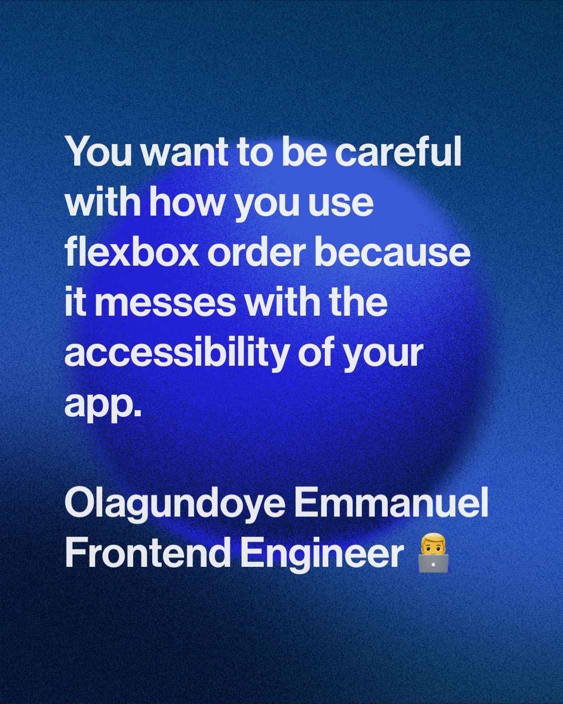 Emmanuel Olagundoye on LinkedIn: #frontend #engineers Emmanuel Olagundoye on LinkedIn: #frontend #engineers