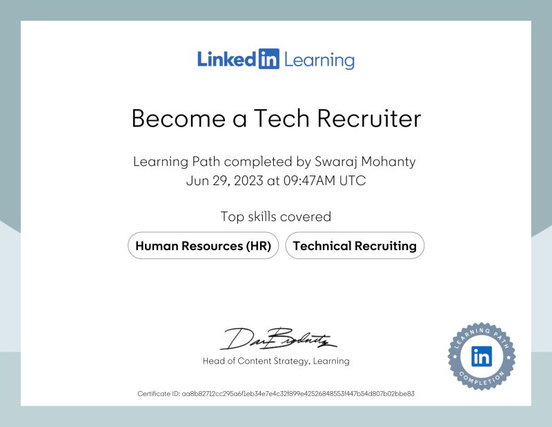 Swaraj Mohanty on LinkedIn: Certificate of Completion Swaraj Mohanty on LinkedIn: Certificate of Completion