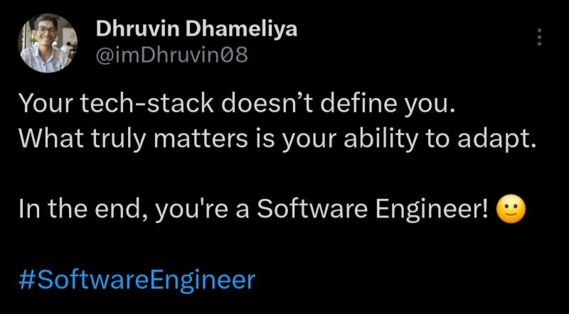 HARSH MISHRA on LinkedIn: #softwareengineer #adaptability #problemsolving HARSH MISHRA on LinkedIn: #softwareengineer #adaptability #problemsolving