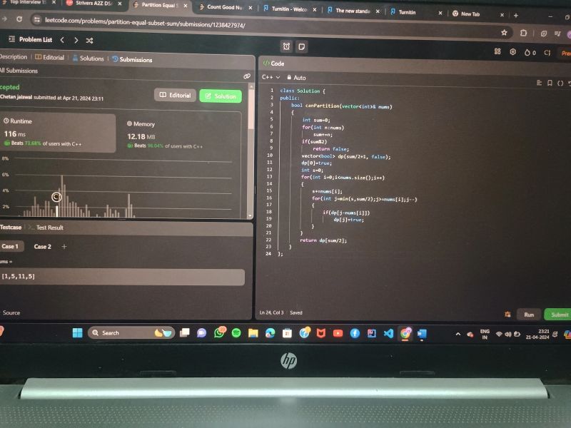 #leetcode #dynamicprogramming #100daysofcode | Chetan Jaiswal #leetcode #dynamicprogramming #100daysofcode | Chetan Jaiswal