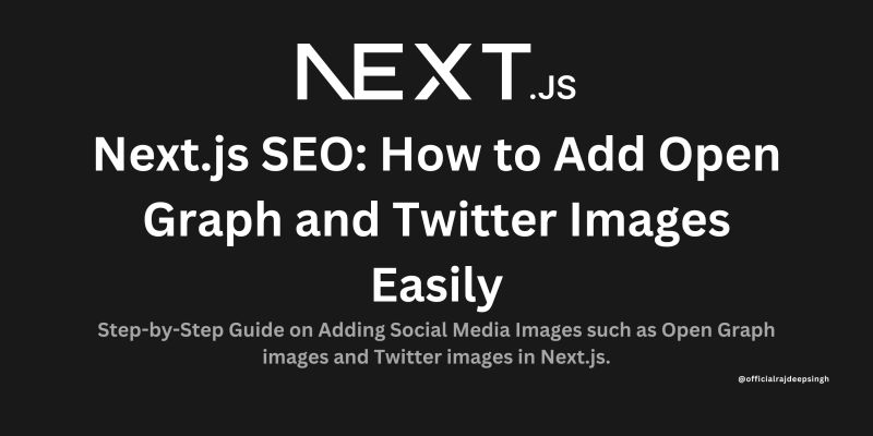 Rajdeep Singh on LinkedIn: #nextjs #seo Rajdeep Singh on LinkedIn: #nextjs #seo
