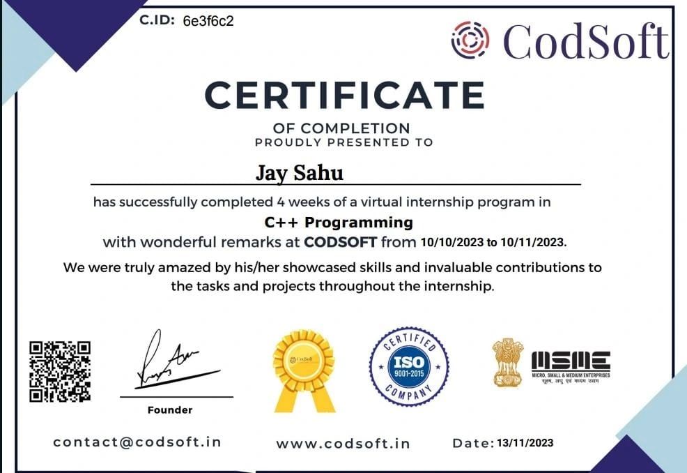 jay sahu on LinkedIn: Excited to share that I have completed my ... jay sahu on LinkedIn: Excited to share that I have completed my ...