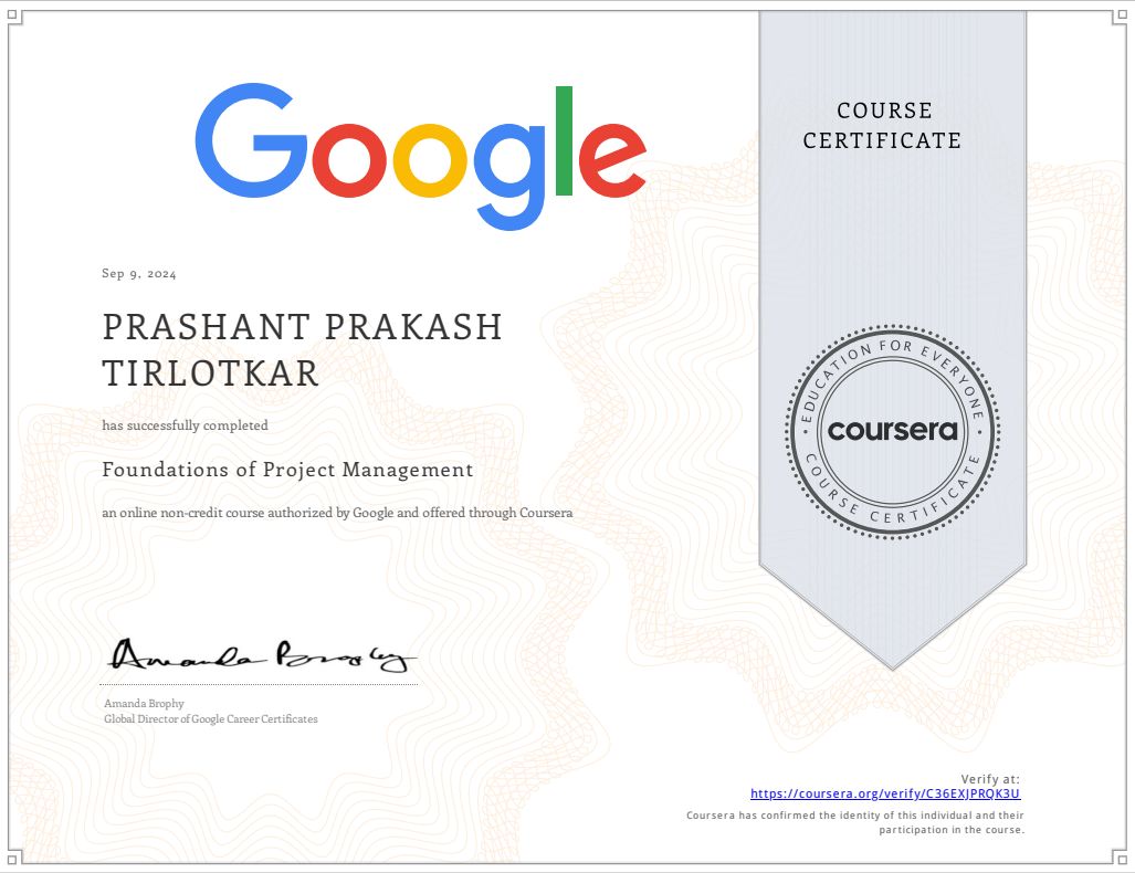 Prashant Tirlotkar on LinkedIn: #projectmanagement Prashant Tirlotkar on LinkedIn: #projectmanagement