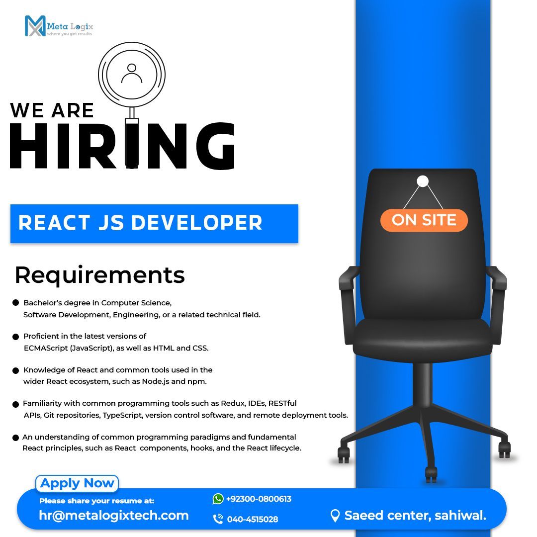 Abdul Ahad on LinkedIn: #hiring #react #reactjs #developer #reactdeveloper Abdul Ahad on LinkedIn: #hiring #react #reactjs #developer #reactdeveloper