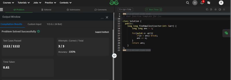 Yashasvi Tiwari on LinkedIn: #100daysofcode #gfg #notasubsetsum # ... Yashasvi Tiwari on LinkedIn: #100daysofcode #gfg #notasubsetsum # ...