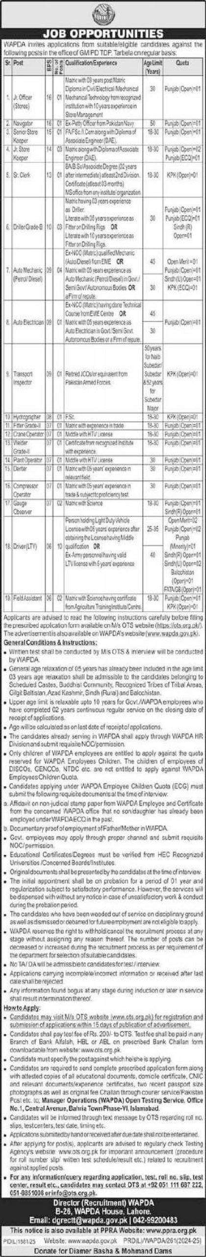 Shahid Khan on LinkedIn: WAPDA Jobs 2025 OTS Online Apply Form Location ... Shahid Khan on LinkedIn: WAPDA Jobs 2025 OTS Online Apply Form Location ...