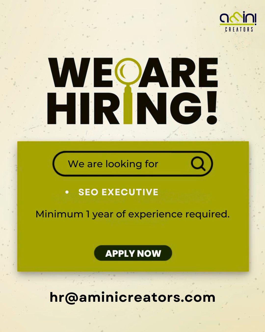 Muhammad Saif Ul Haq on LinkedIn: Amini Creators is Hiring! We are ... Muhammad Saif Ul Haq on LinkedIn: Amini Creators is Hiring! We are ...