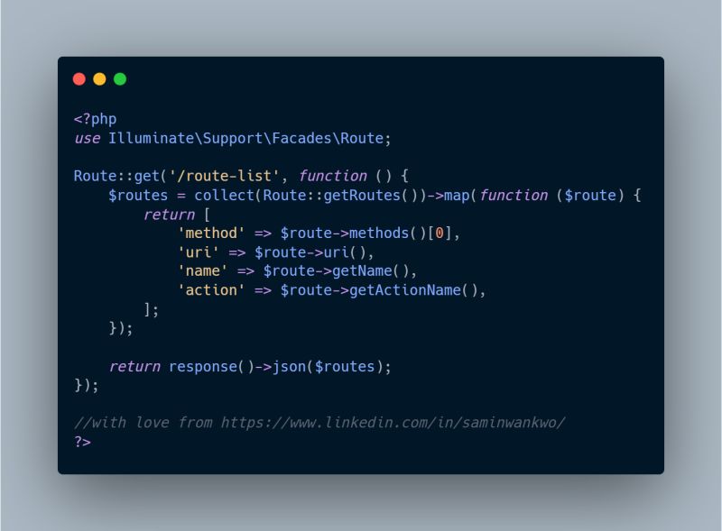 Samuel Nwankwo on LinkedIn: #laravel #php #webdevelopment #codingtips # ... Samuel Nwankwo on LinkedIn: #laravel #php #webdevelopment #codingtips # ...