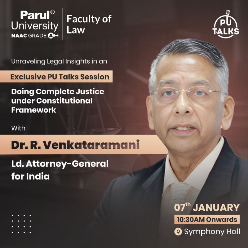 Parul Institute Of Law, Parul University Organizing Exclusive PU Talks ... Parul Institute Of Law, Parul University Organizing Exclusive PU Talks ...