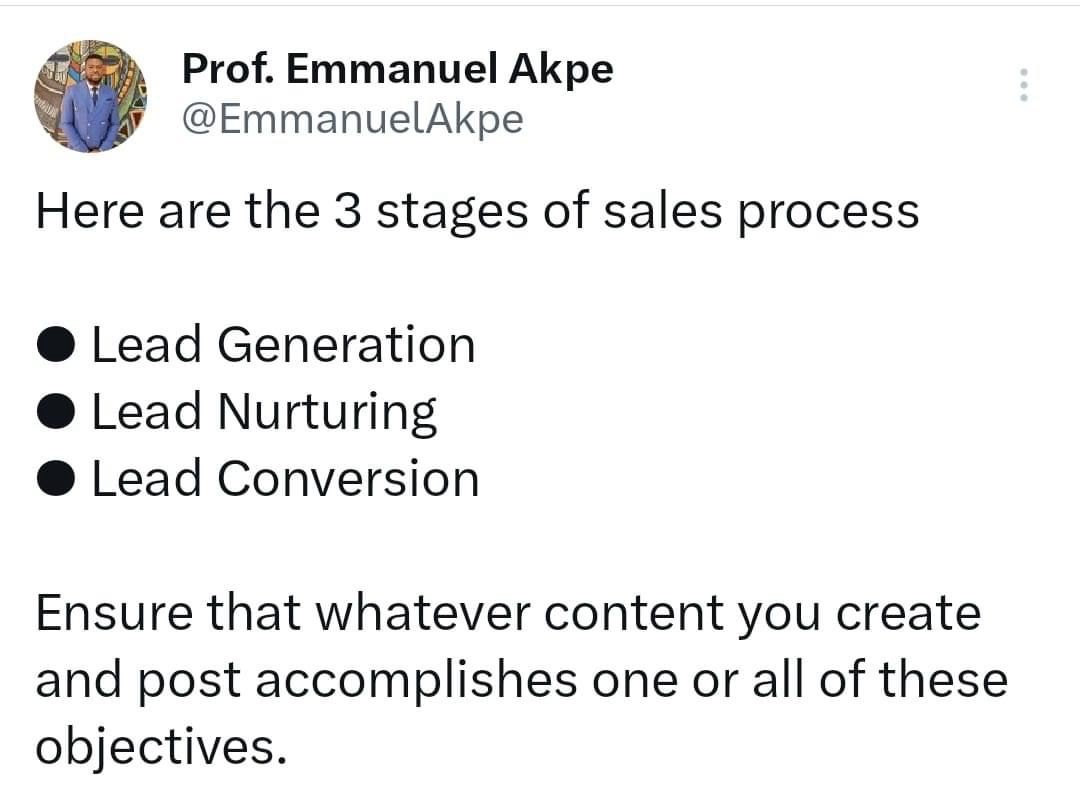 Emmanuel Akpe on LinkedIn: Reminder.. Emmanuel Akpe on LinkedIn: Reminder..