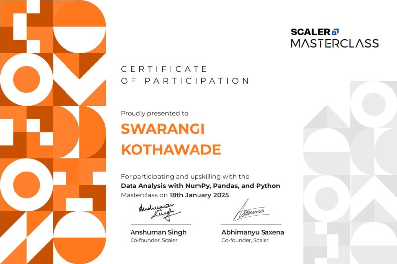 Swarangi Kothawade on LinkedIn: #python #numpy #pandas #numpy #pandas # ... Swarangi Kothawade on LinkedIn: #python #numpy #pandas #numpy #pandas # ...