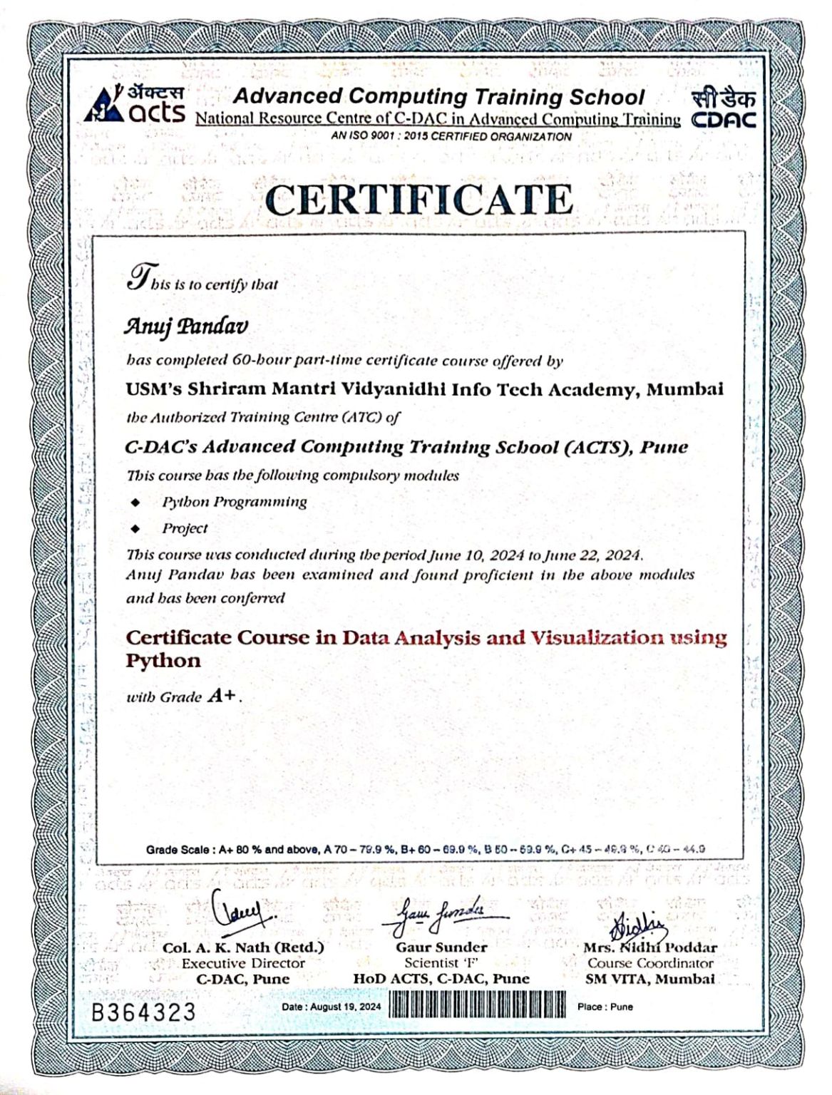 Anuj Pandav on LinkedIn: #dataanalysis #python #cdac #continuouslearning Anuj Pandav on LinkedIn: #dataanalysis #python #cdac #continuouslearning