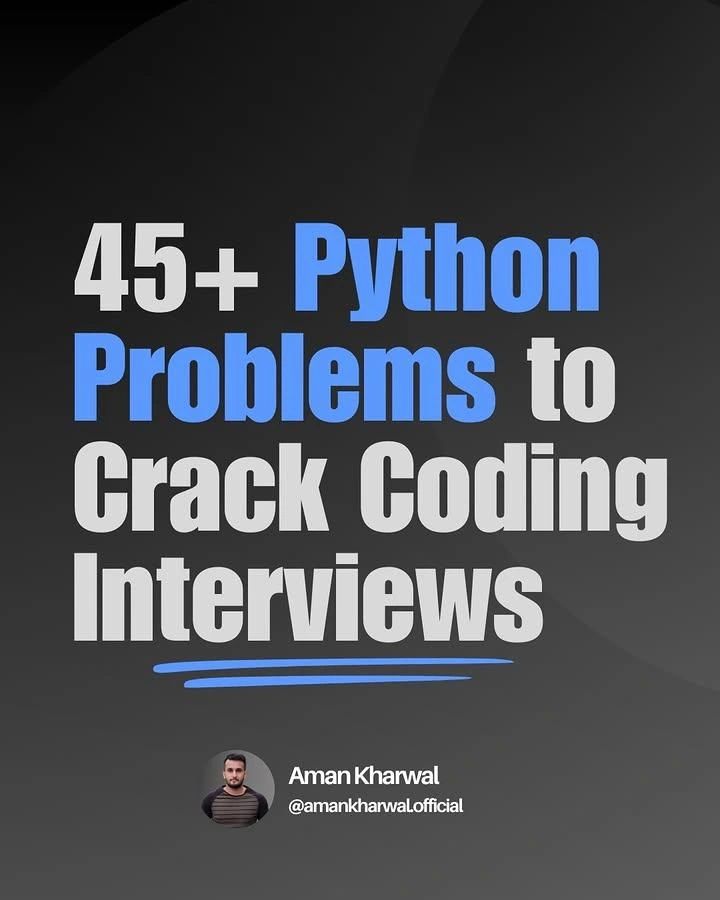 Muhammad Hussain on LinkedIn: Master Python to crack coding interview ... Muhammad Hussain on LinkedIn: Master Python to crack coding interview ...