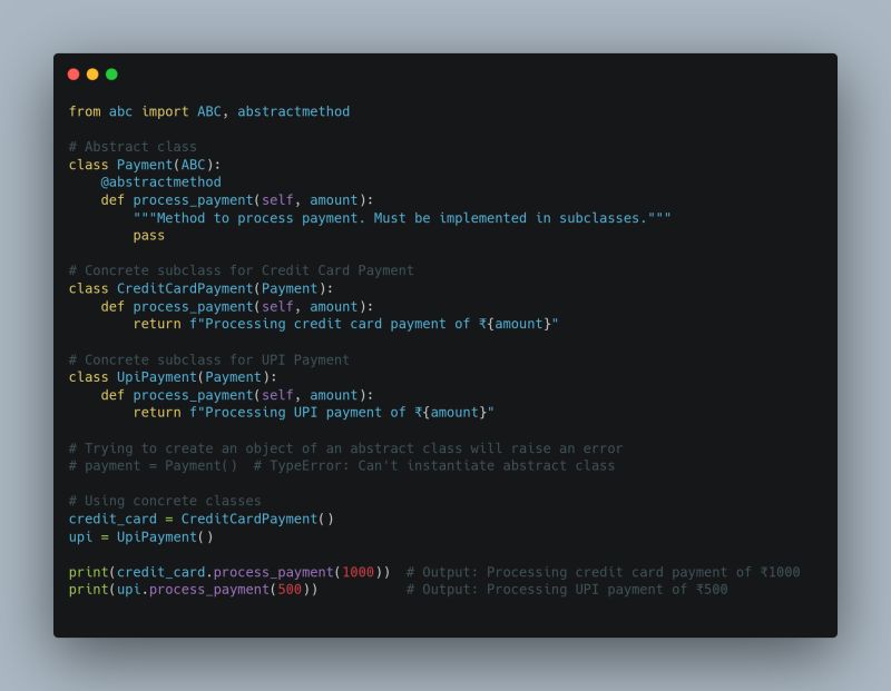 #python #oop #abstractmethod #designpatterns #pythoniccode #cleancode ... #python #oop #abstractmethod #designpatterns #pythoniccode #cleancode ...