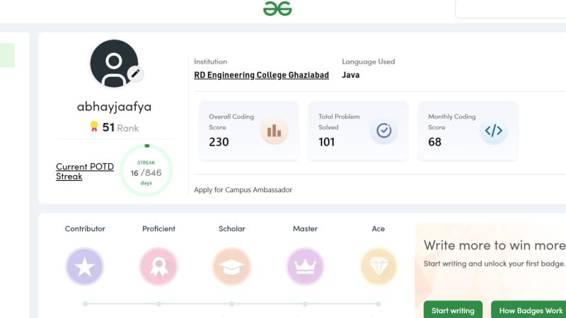 Abhay Sharma on LinkedIn: #gfg #coding #java #dsa #gfg #geeksforgeeks Abhay Sharma on LinkedIn: #gfg #coding #java #dsa #gfg #geeksforgeeks