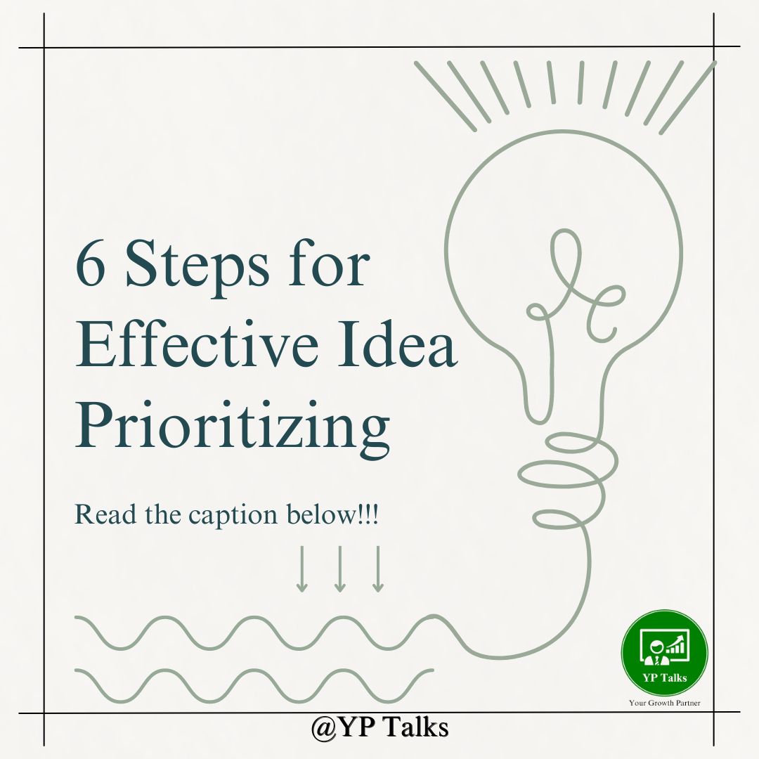 YP Talks on LinkedIn: #day21 🔍 Prioritize Your Ideas for Maximum Impact ... YP Talks on LinkedIn: #day21 🔍 Prioritize Your Ideas for Maximum Impact ...