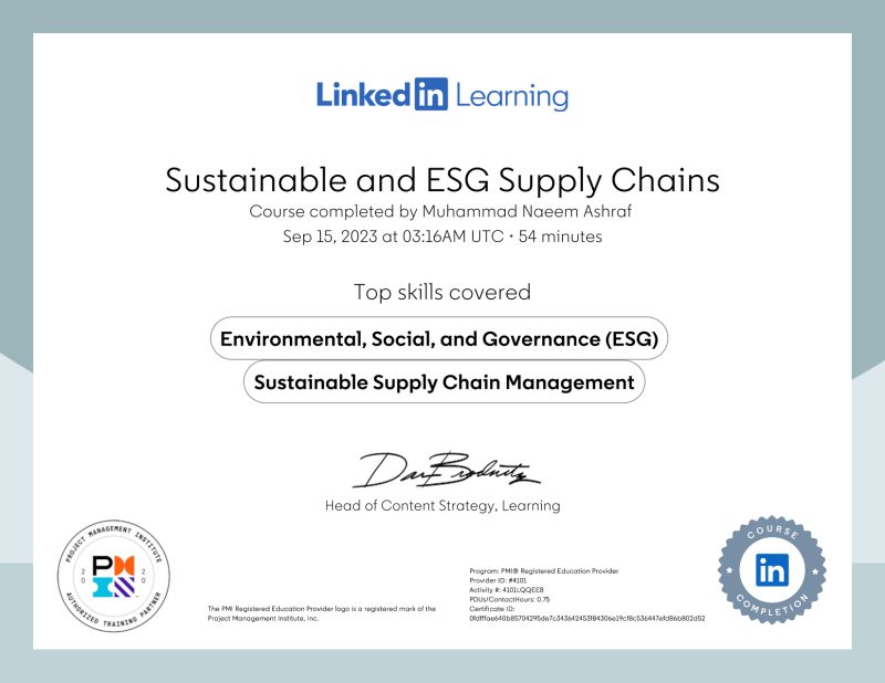Muhammad Naeem Ashraf on LinkedIn: Certificate of Completion Muhammad Naeem Ashraf on LinkedIn: Certificate of Completion