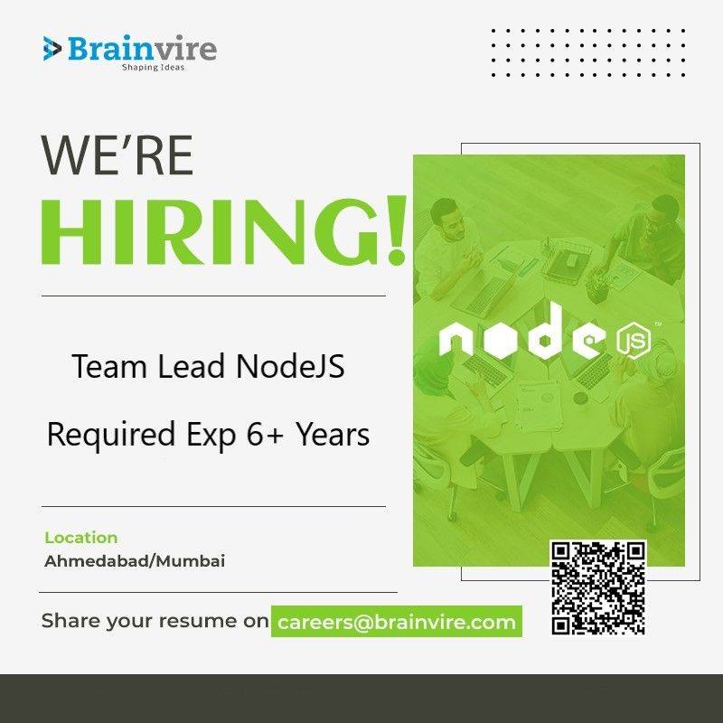 Nishit Upadhyay on LinkedIn: #hiring #expressjs #nestjs #techlead #teamlead Nishit Upadhyay on LinkedIn: #hiring #expressjs #nestjs #techlead #teamlead