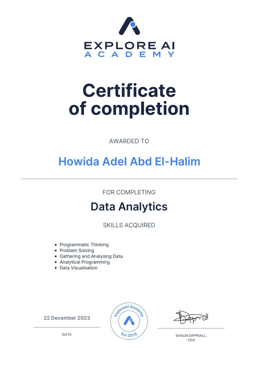 Howida Adel on LinkedIn: #dohardthings #alxafrica #exploreai #cohort1 # ... Howida Adel on LinkedIn: #dohardthings #alxafrica #exploreai #cohort1 # ...