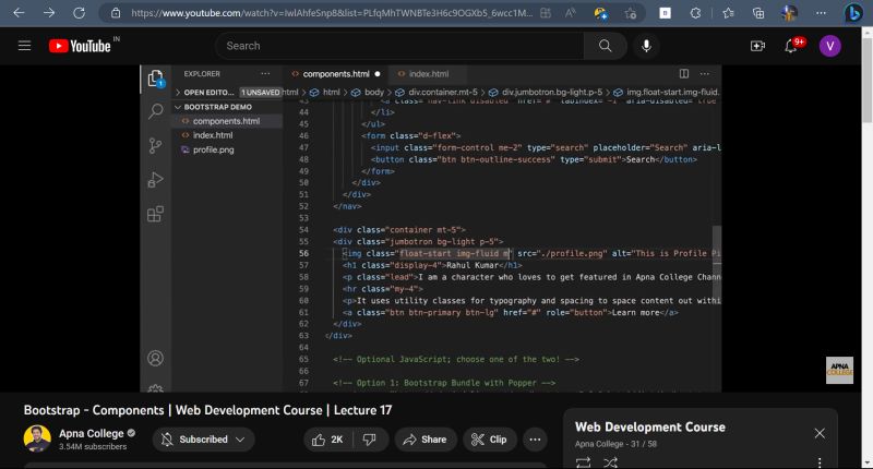Vivek Sati on LinkedIn: #100daysofcode #html #css #bootstrap5 #networking Vivek Sati on LinkedIn: #100daysofcode #html #css #bootstrap5 #networking