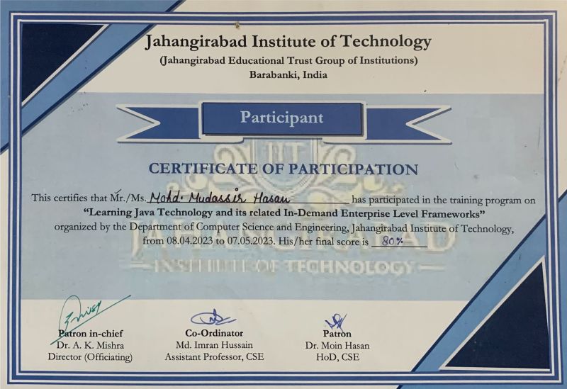 Mudassir Hasan on LinkedIn: #java #pharmacy #project #management #training Mudassir Hasan on LinkedIn: #java #pharmacy #project #management #training