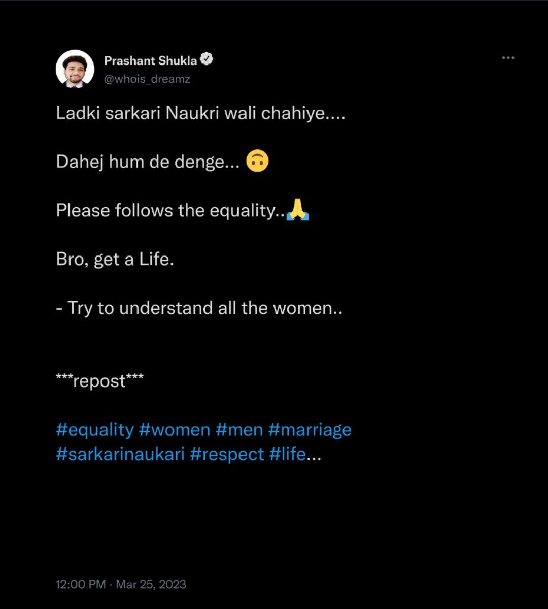 Prashant Shukla on LinkedIn: #job #comment #society #sarkarinaukri #men ... Prashant Shukla on LinkedIn: #job #comment #society #sarkarinaukri #men ...