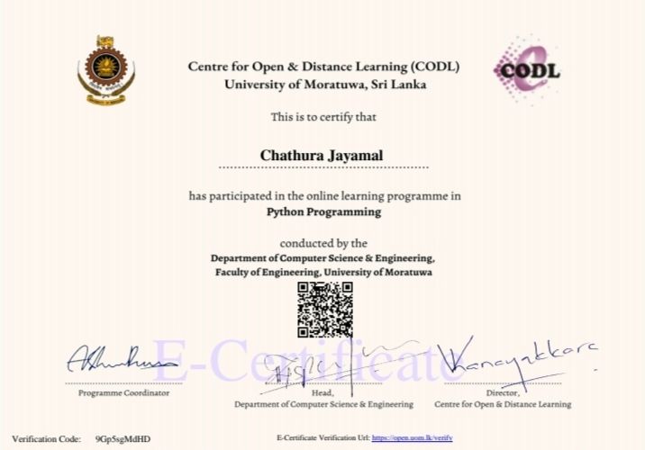 Chathura Jayamal on LinkedIn: #python #programming Chathura Jayamal on LinkedIn: #python #programming