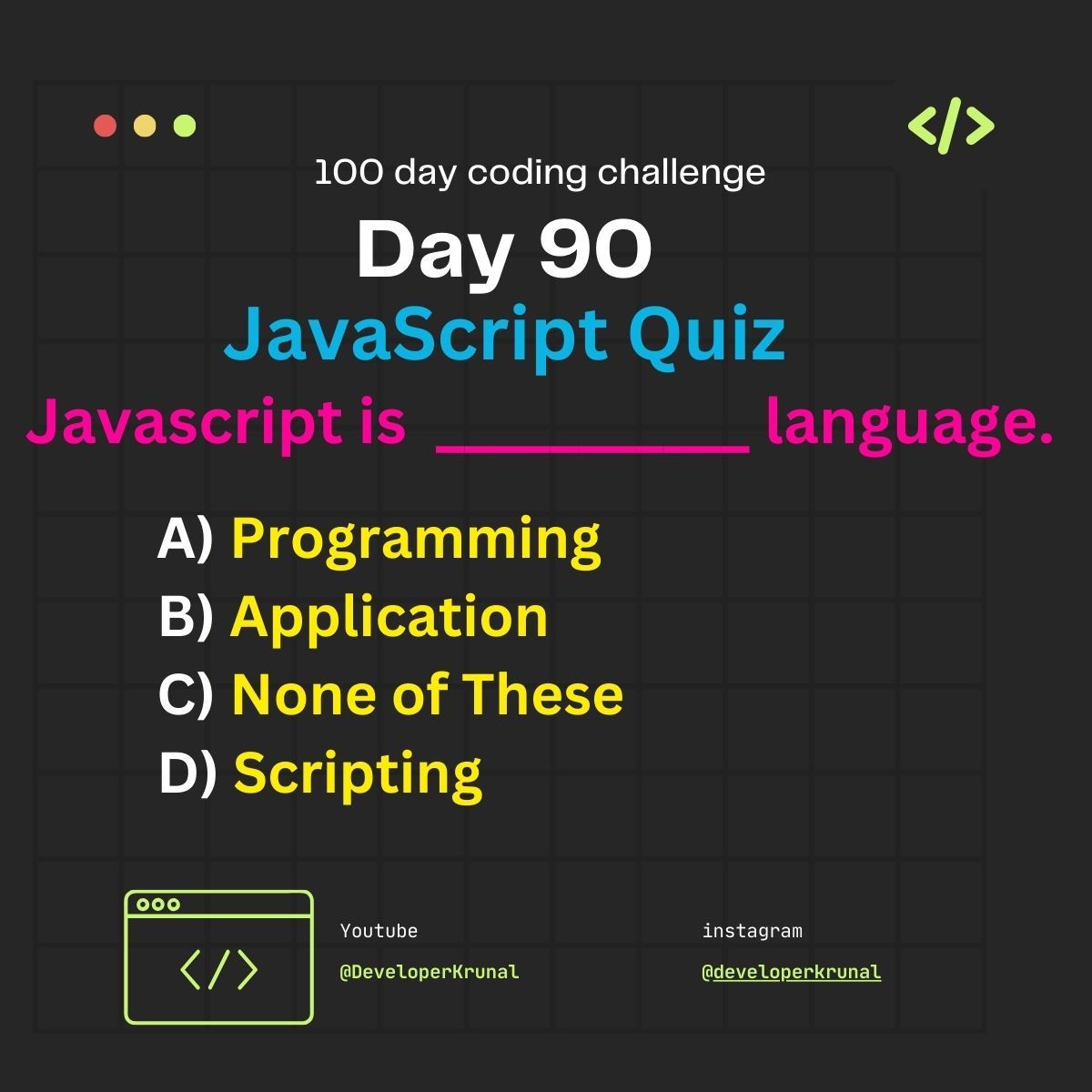 Krunal Trivedi on LinkedIn: #javascript #coders #javascript # ... Krunal Trivedi on LinkedIn: #javascript #coders #javascript # ...