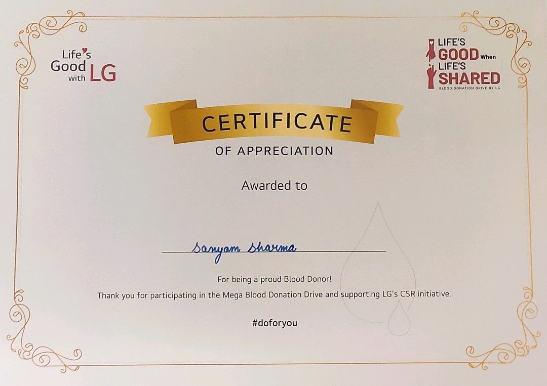 SANYAM SHARMA on LinkedIn: #donateblood SANYAM SHARMA on LinkedIn: #donateblood
