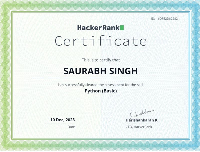 Saurabh Singh on LinkedIn: I am deeply thankful for the Python course ... Saurabh Singh on LinkedIn: I am deeply thankful for the Python course ...