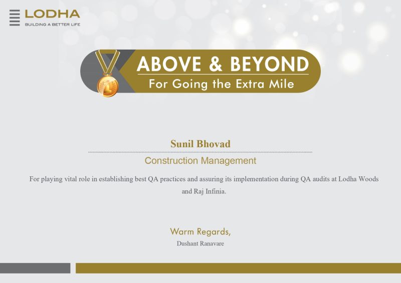 Sunil Bhovad on LinkedIn: #lodha #livability #engineersoflodha # ... Sunil Bhovad on LinkedIn: #lodha #livability #engineersoflodha # ...