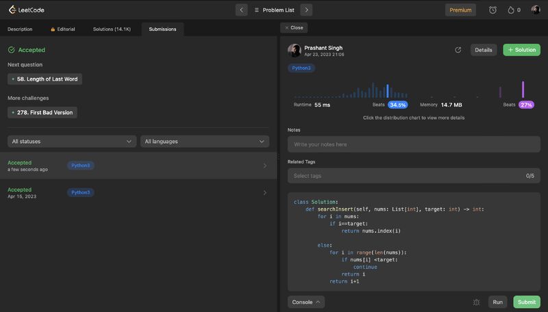 Prashant Singh on LinkedIn: #leetcode #python3 #datastructures #day03 # ... Prashant Singh on LinkedIn: #leetcode #python3 #datastructures #day03 # ...