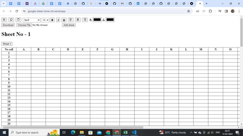 Made Google Sheet Clone using HTML, CSS and JS | Suraj Annadate posted ... Made Google Sheet Clone using HTML, CSS and JS | Suraj Annadate posted ...