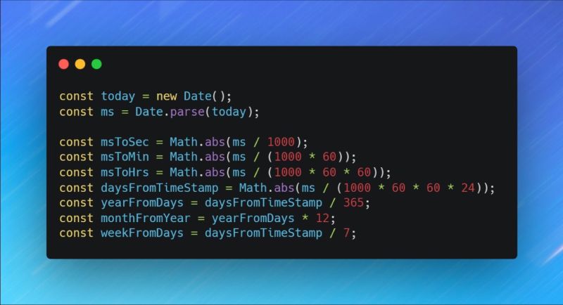 JavaScript Tip🤯 Milli seconds to seconds Milli seconds to minutes ... JavaScript Tip🤯 Milli seconds to seconds Milli seconds to minutes ...