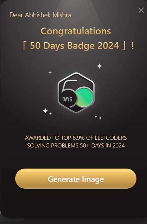 Abhishek Mishra on LinkedIn: #leetcode #coding #achievement #growth # ... Abhishek Mishra on LinkedIn: #leetcode #coding #achievement #growth # ...