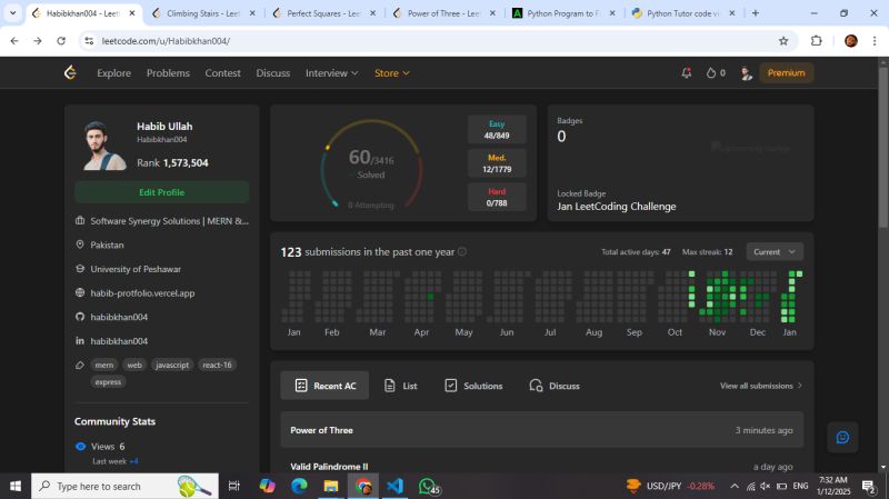 Habib Ullah on LinkedIn: #milestone #leetcode #codingjourney # ... Habib Ullah on LinkedIn: #milestone #leetcode #codingjourney # ...