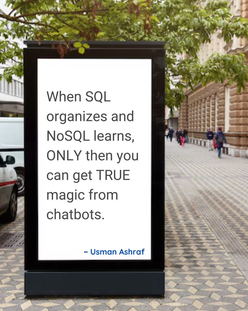 How Chatbots Work with SQL & NoSQL Databases Imagine this: A customer ... How Chatbots Work with SQL & NoSQL Databases Imagine this: A customer ...