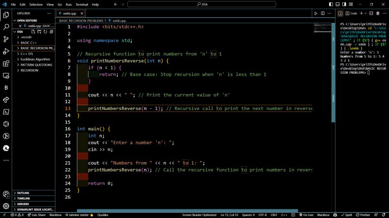 Prithviraj Panda on LinkedIn: #100daysofcode #recursion #codingskills # ... Prithviraj Panda on LinkedIn: #100daysofcode #recursion #codingskills # ...