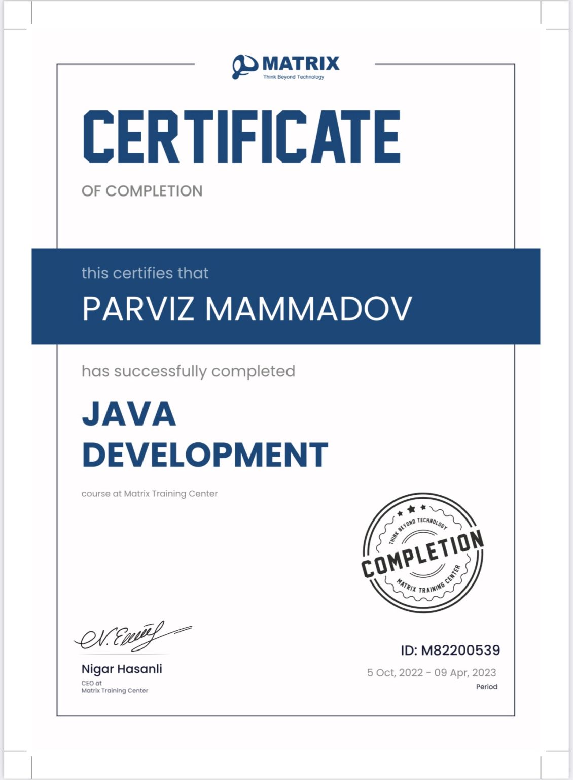 Parviz Mammadov on LinkedIn: #java #development #training #learning Parviz Mammadov on LinkedIn: #java #development #training #learning